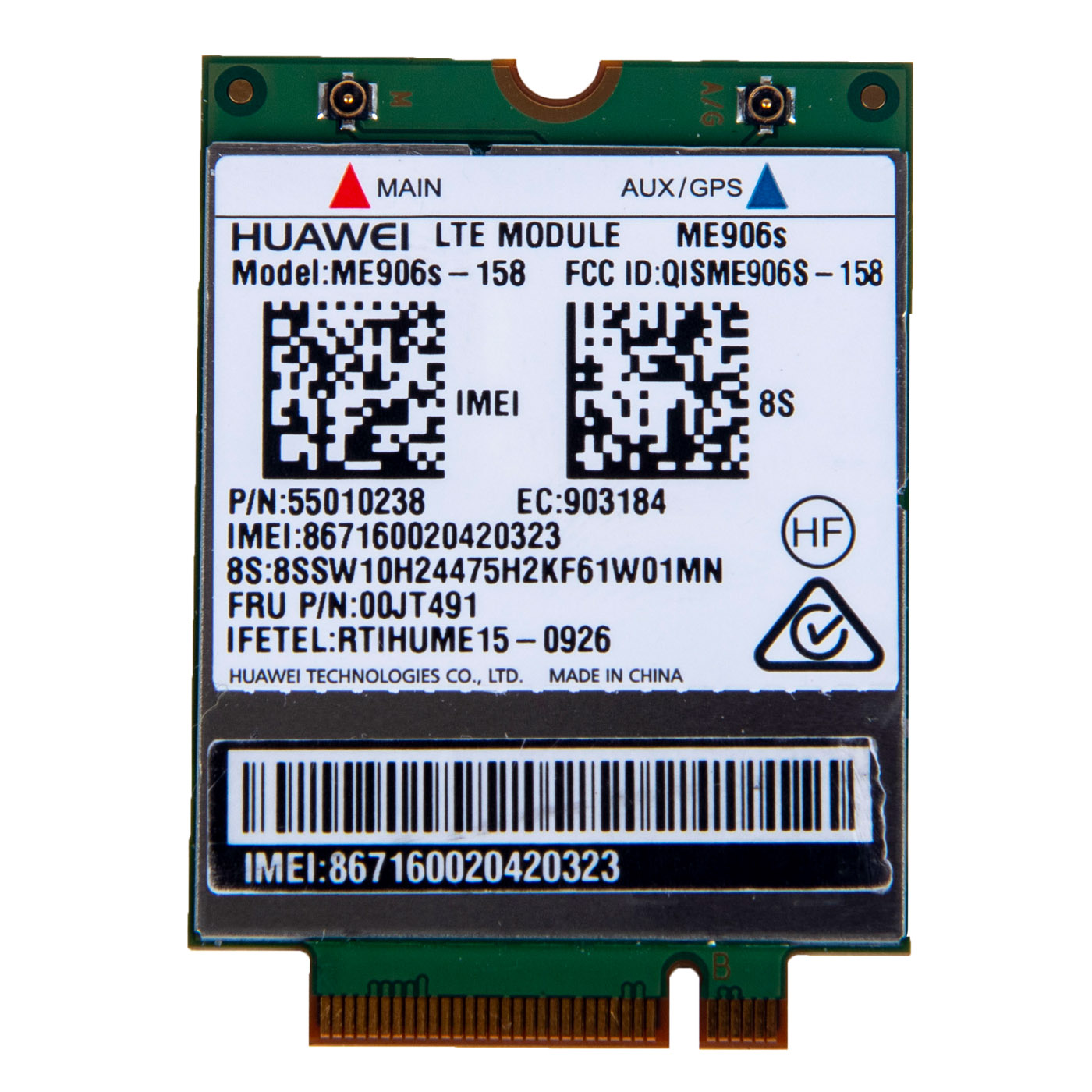 Modem GSM HUAWEI 4G LTE ME906s Lenovo ThinkPad X250 T450 T450s T460 P50 ...