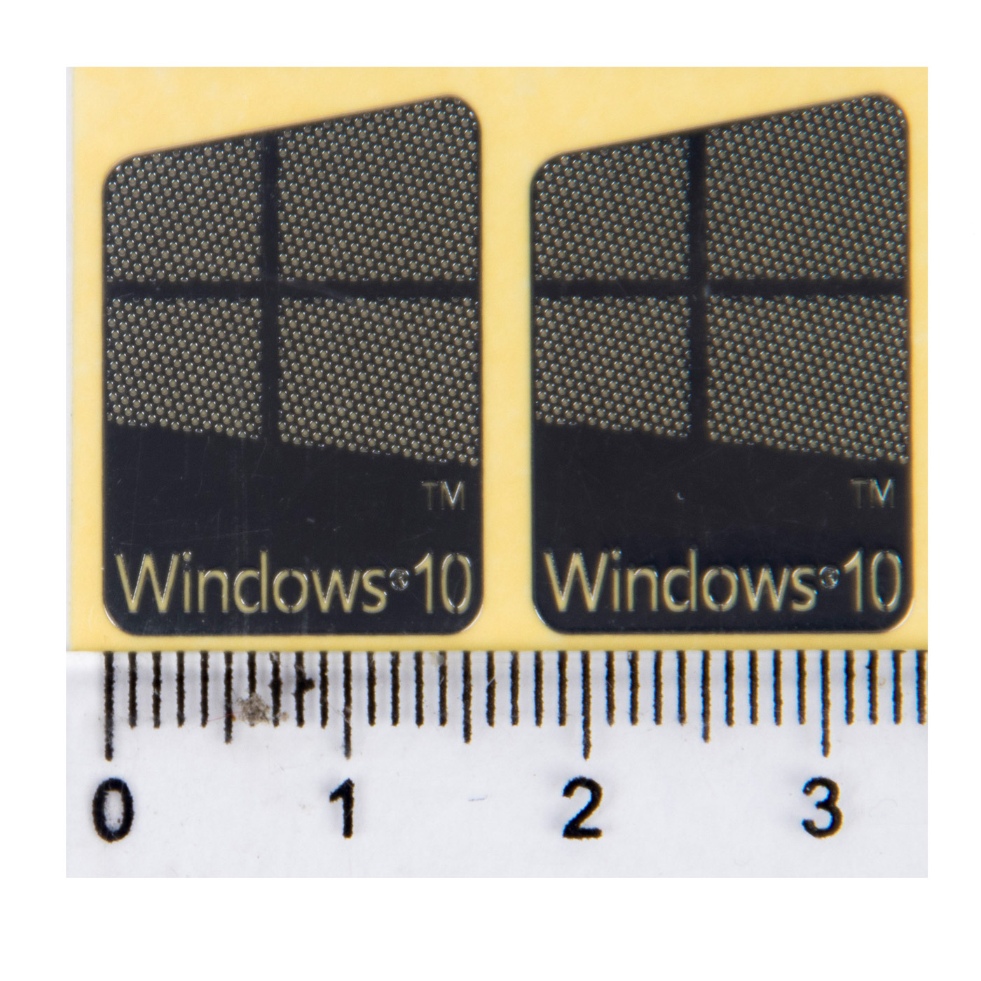 Naklejka sticker Windows 10 silver 16 x 23 mm :: ABCDEAL.PL